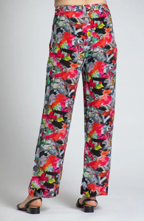 APNY Print Straight Leg Pants