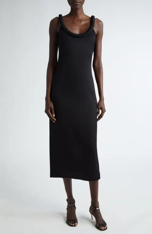 Alexander McQueen Scoop Neck Midi Sweater Dress