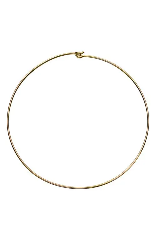 Jennifer Zeuner Jewelry Tilda Choker Necklace - 14k Yellow Gold Plated Silver