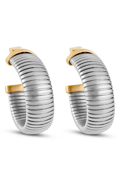 IVI LOS ANGELES Gaia Hoop Earrings - Silver