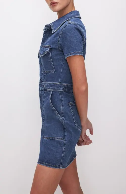 Good American Fit For Success Denim Minidress In Indigo594 - 60% Off |  Editorialist