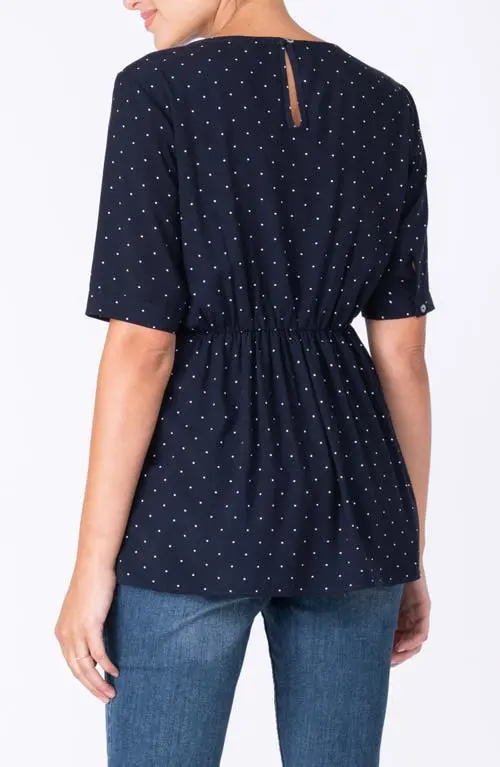 Seraphine Polka Dot Maternity/nursing Top