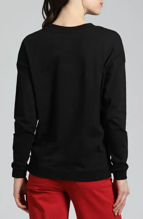 APNY Side Zip Long Sleeve Cotton Pullover
