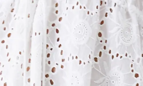 Melissa Odabash Ivy Cotton Eyelet Cover-up Dress - White