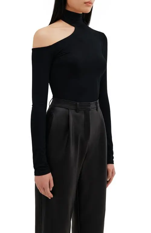 MARCELLA Evan Cutout Turtleneck Top