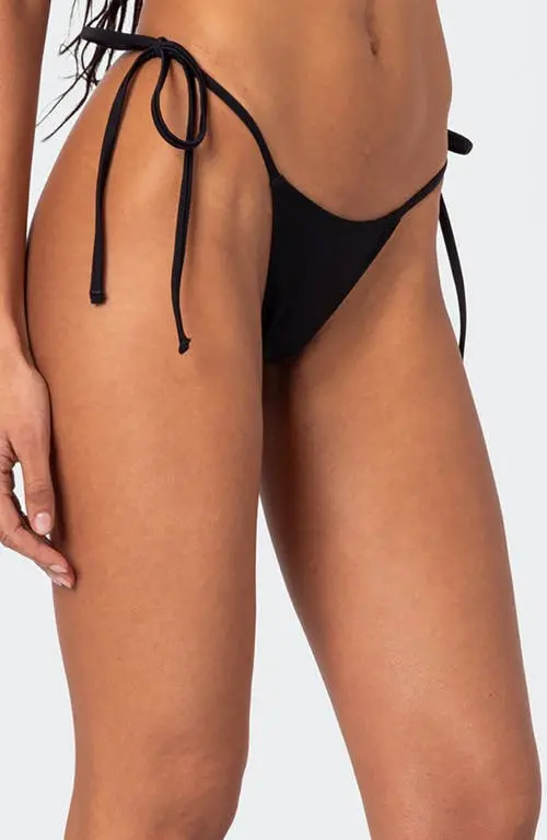 EDIKTED Elora Side Tie Bikini Bottoms