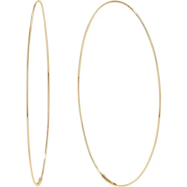 Lana Jewelry 14k Gold Hoop Earrings - Yellow