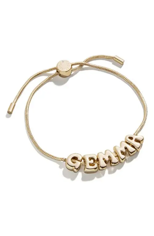 Baublebar Bubble Custom Slider Bracelet - Gold