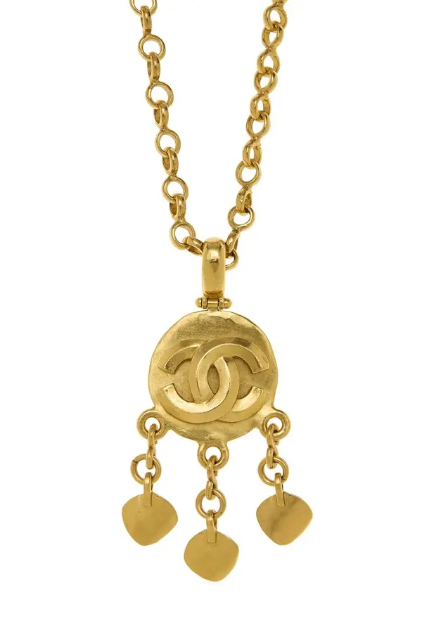 Chanel Vintage 'cc' Round Necklace