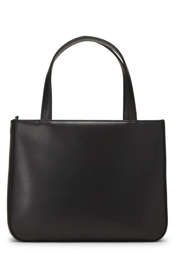 Burberry Leather Handbag With Classic Check Panel