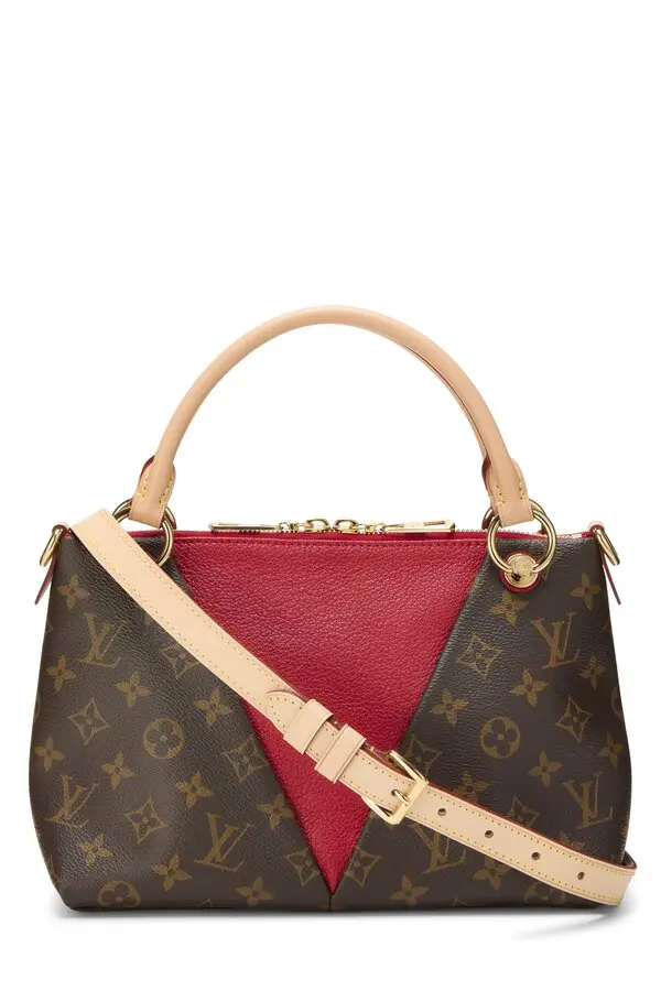 LOUIS VUITTON Monogram Canvas V Tote - Red