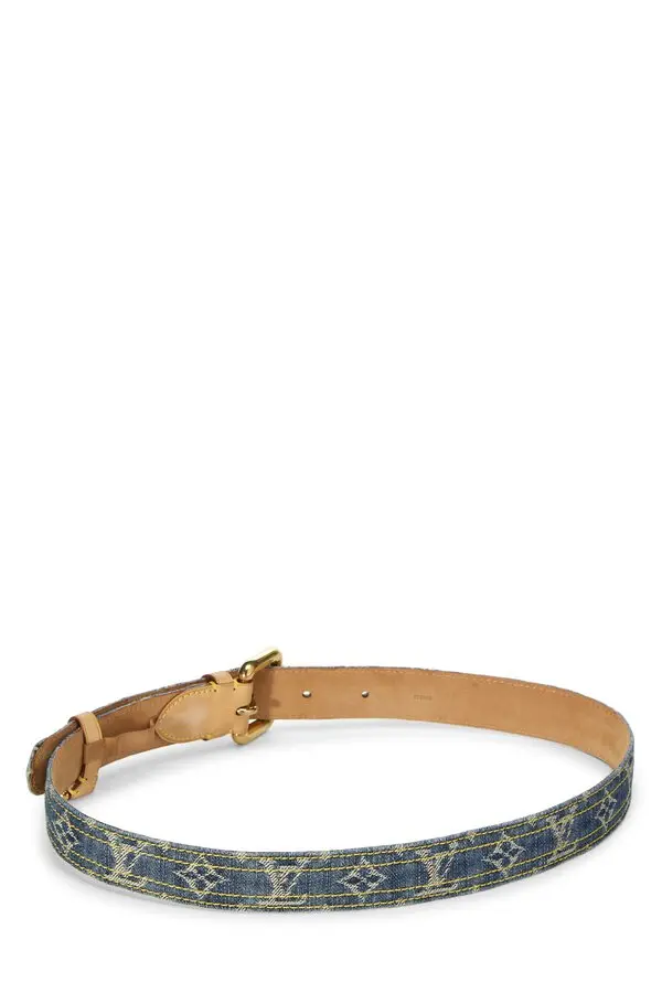 LOUIS VUITTON Monogram Denim Belt