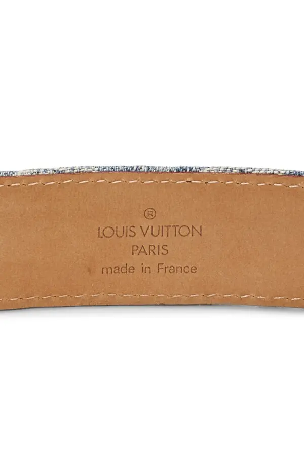 LOUIS VUITTON Monogram Denim Belt 80