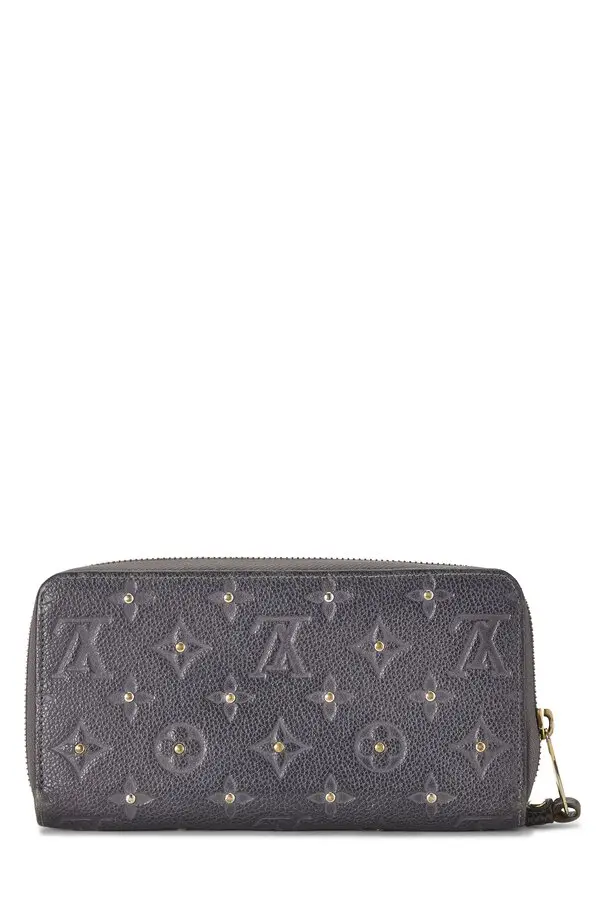 LOUIS VUITTON Studded Monogram Empreinte Zippy Continental Wallet - Grey