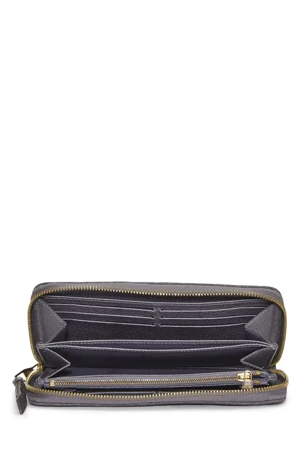 LOUIS VUITTON Studded Monogram Empreinte Zippy Continental Wallet - Grey