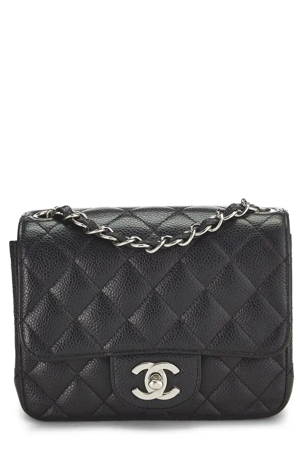 Chanel Quilted Caviar Classic Square Flap Mini