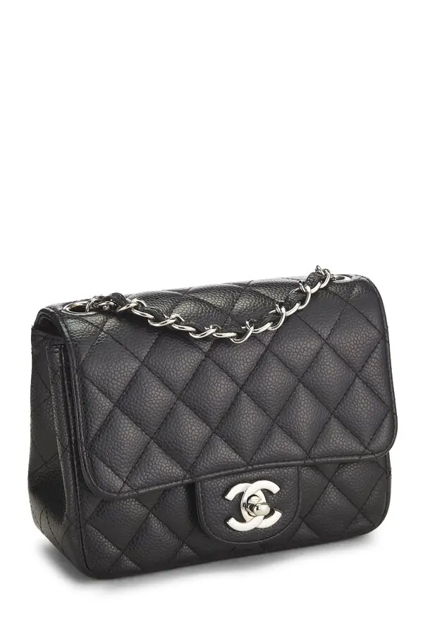 Chanel Quilted Caviar Classic Square Flap Mini