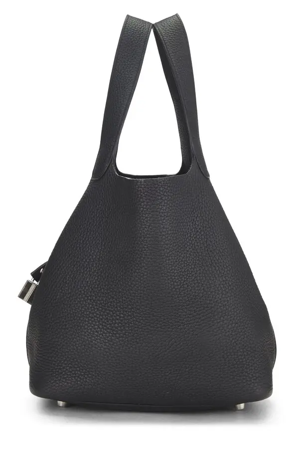 Hermès Clemence Leather Picotin Lock 22 Bag - Black