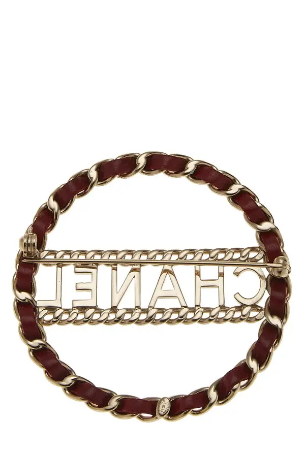 Chanel Logo Pin - Gold