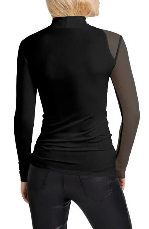 MARCELLA Ysabel Mesh-panel Top - Black