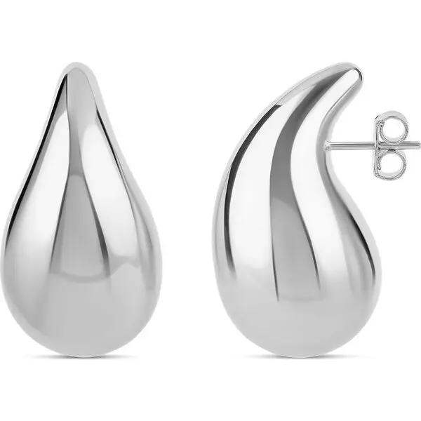 SHYMI Pointed Teardrop Earrings - Silver