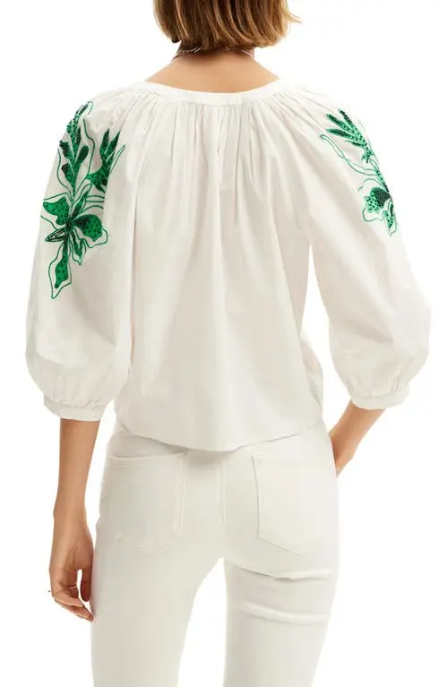 Desigual Kitsy Beaded Button-up Shirt