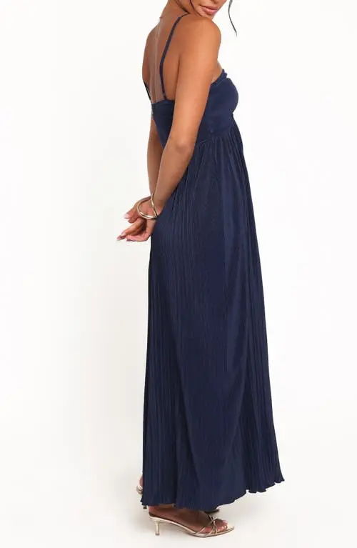 PETAL & PUP Polly Pleated Sleeveless Midi A-line Dress