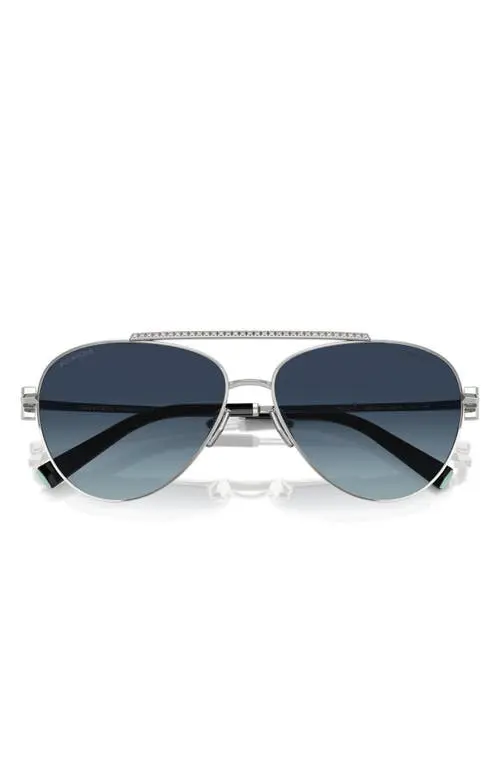 Tiffany & Co. 59mm Polarized Aviator Sunglasses
