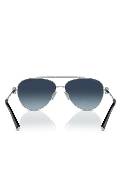 Tiffany & Co. 59mm Polarized Aviator Sunglasses
