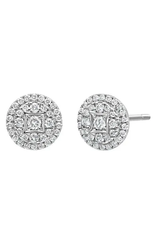 Bony Levy Mika Pavé Diamond Stud Earrings - 18k White Gold