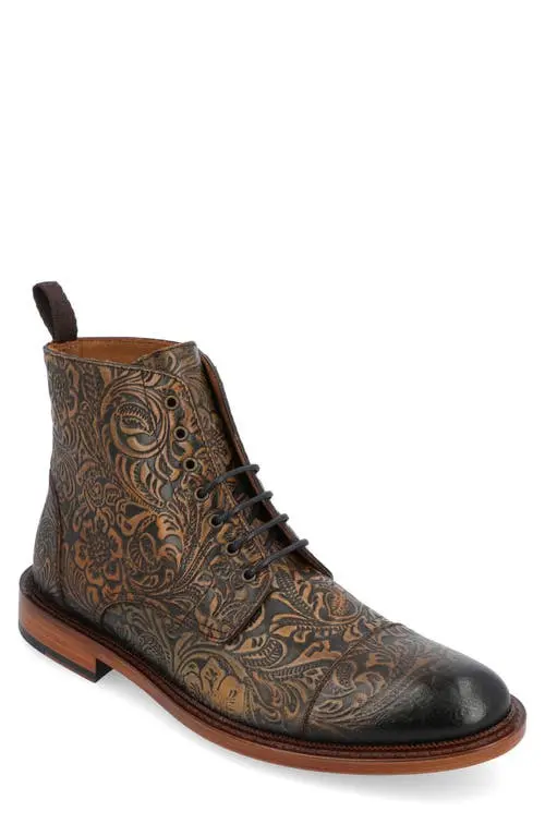 Taft The Rome Embossed Cap Toe Boot