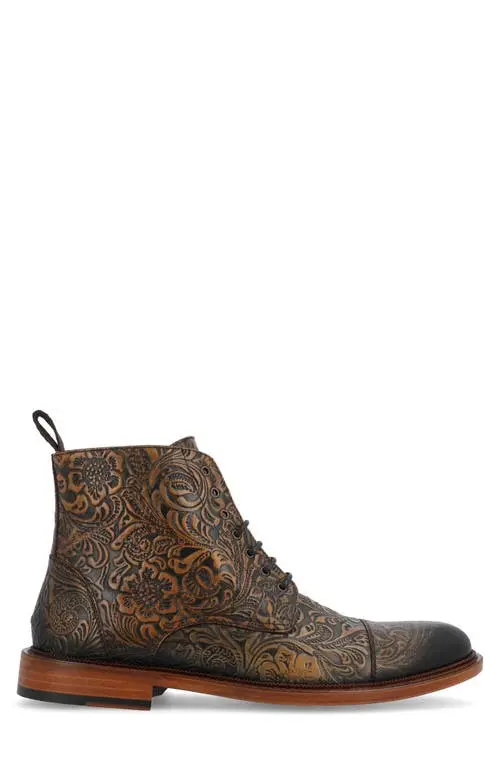 Taft The Rome Embossed Cap Toe Boot