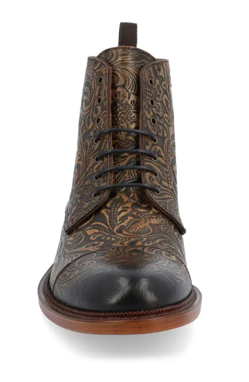 Taft The Rome Embossed Cap Toe Boot
