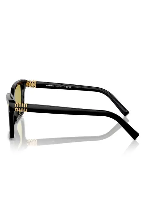 Miu Miu 55mm Rectangular Sunglasses