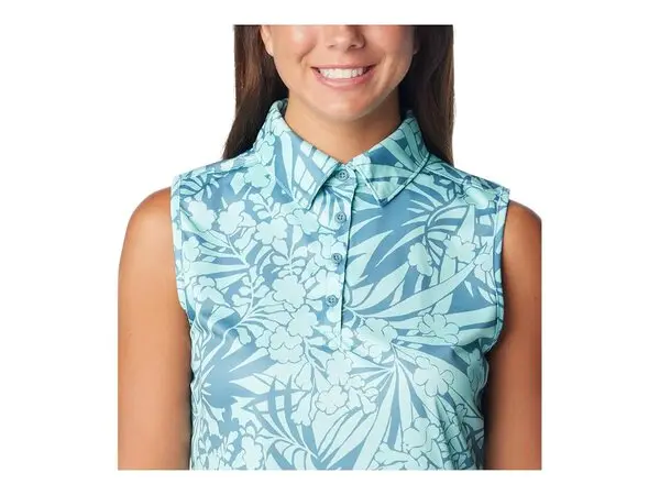 Columbia Super Tidal Tee Sl Polo Tropical Print