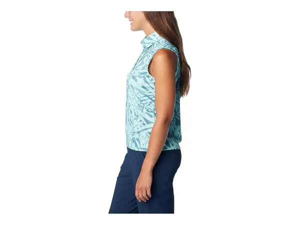 Columbia Super Tidal Tee Sl Polo Tropical Print