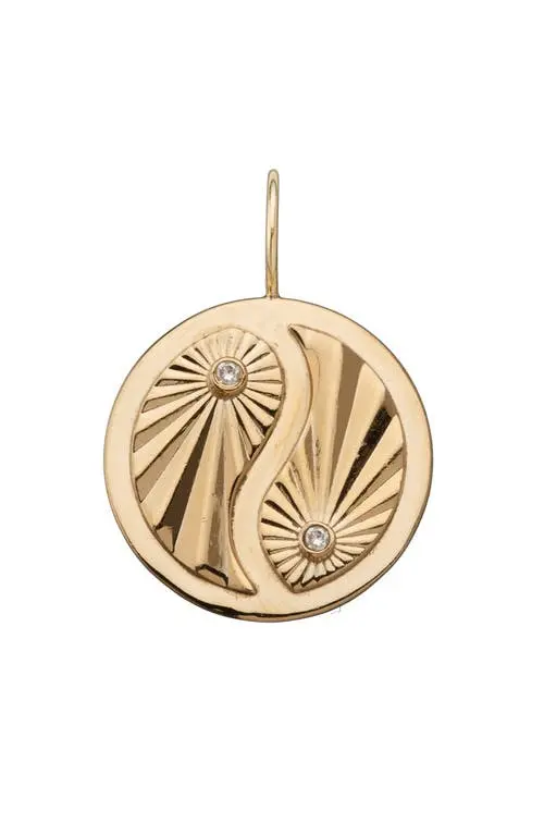 Jennifer Zeuner Jewelry Monroe Charm - 14k Yellow Gold Plated Silver