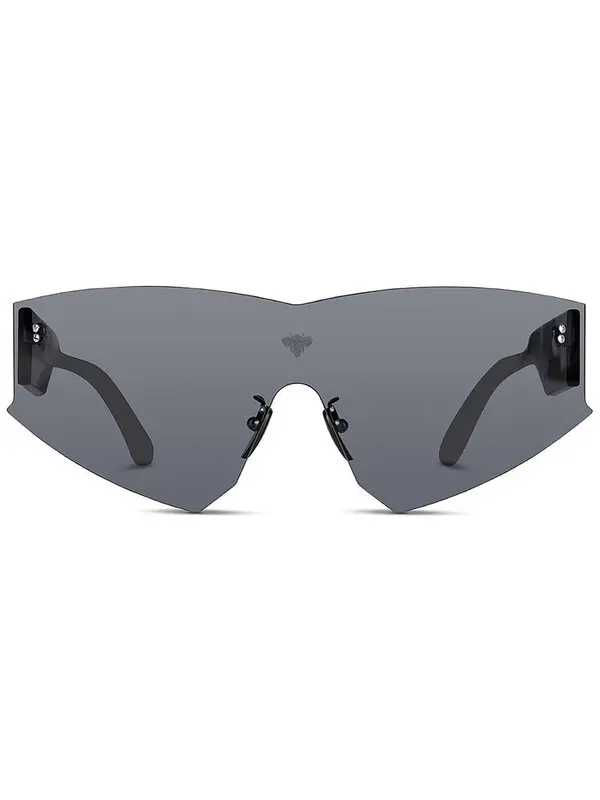 FACE.HIDE Vertigo Sunglasses In Acetate - Black