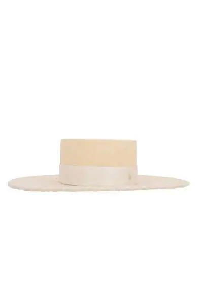 Maison Michel Brisa Hat In Beige 39% Off Editorialist
