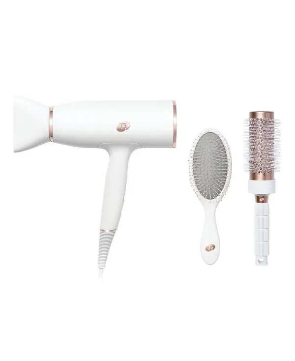 T3 Aireluxe Professional Hair Dryer And Brush Set - White