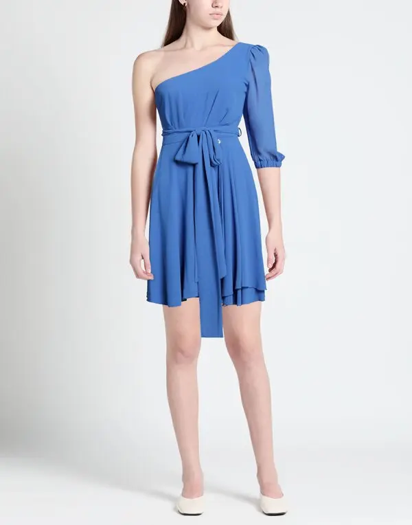 Pinko One-shoulder Midi Dress - Blue