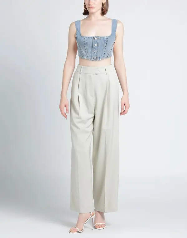 Alessandra Rich Cropped Denim Top