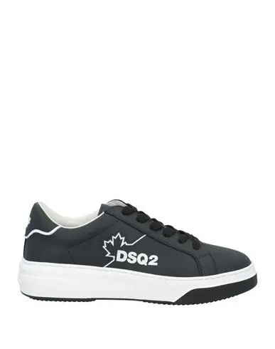 Dsquared2 Leather Low-top Sneakers - Black