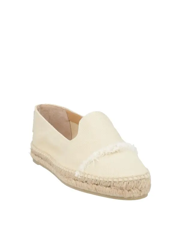 CastaÑer Round Toe Slip On Espadrilles - White