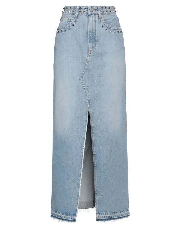 Alessandra Rich Denim Flared Skirt