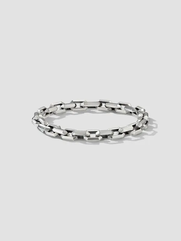 David Yurman Heirloom Chain Link Bracelet In Sterling - Silver