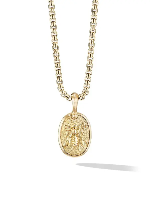 David Yurman Petrvs Bee Amulet In 18k Yellow