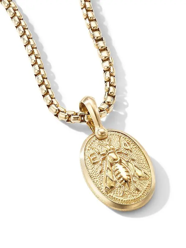 David Yurman Petrvs Bee Amulet In 18k Yellow