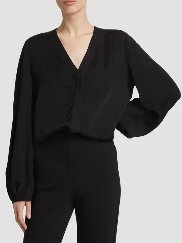 SAKS FIFTH AVENUE Cruise V-neck Blosue