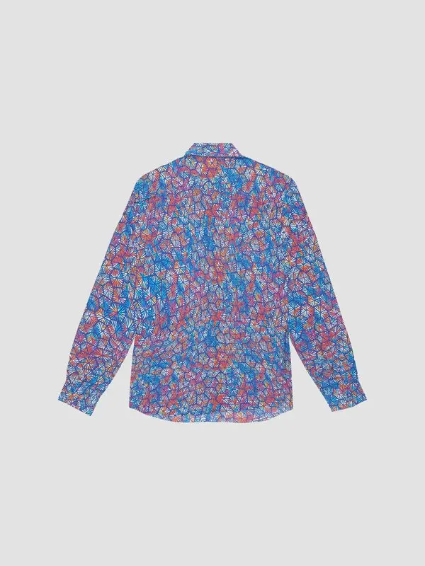 Vilebrequin Carapa Abstract Cotton Button-front Shirt